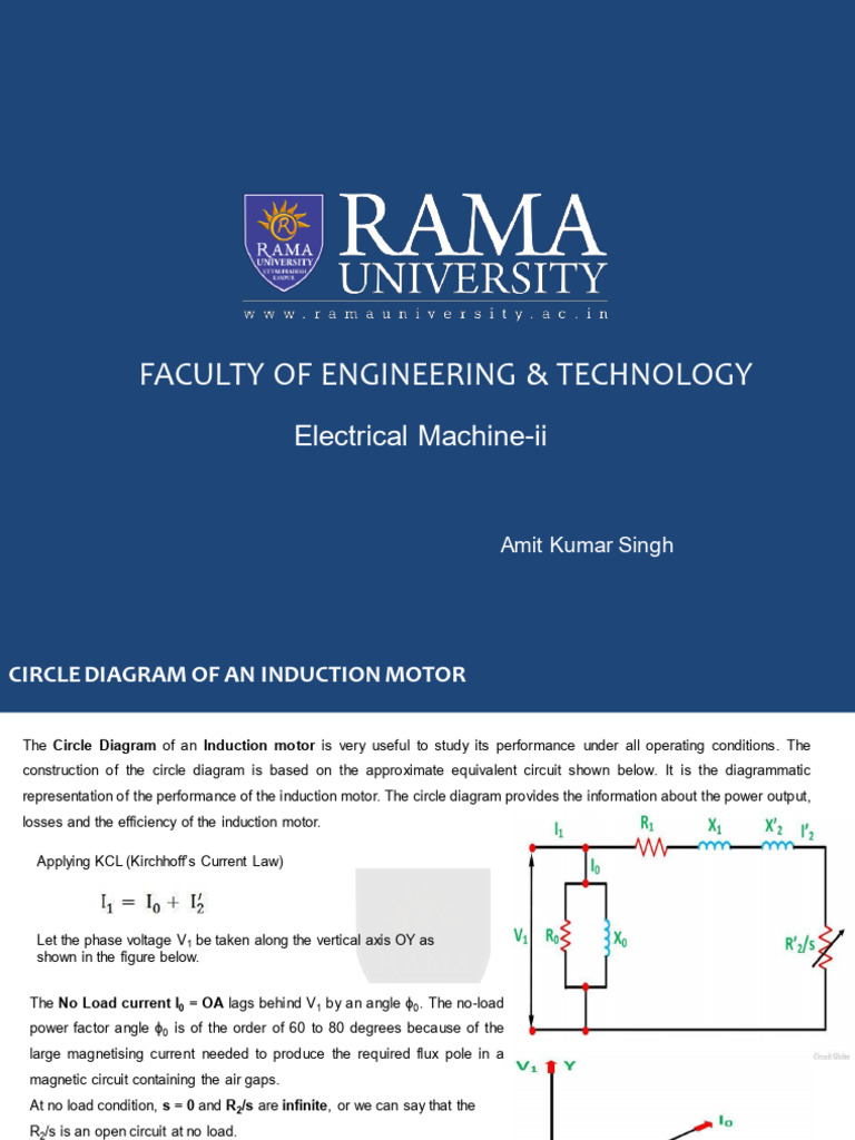 Induction Motor Circle Diagram Guide | PDF | Electromagnetic Induction ...