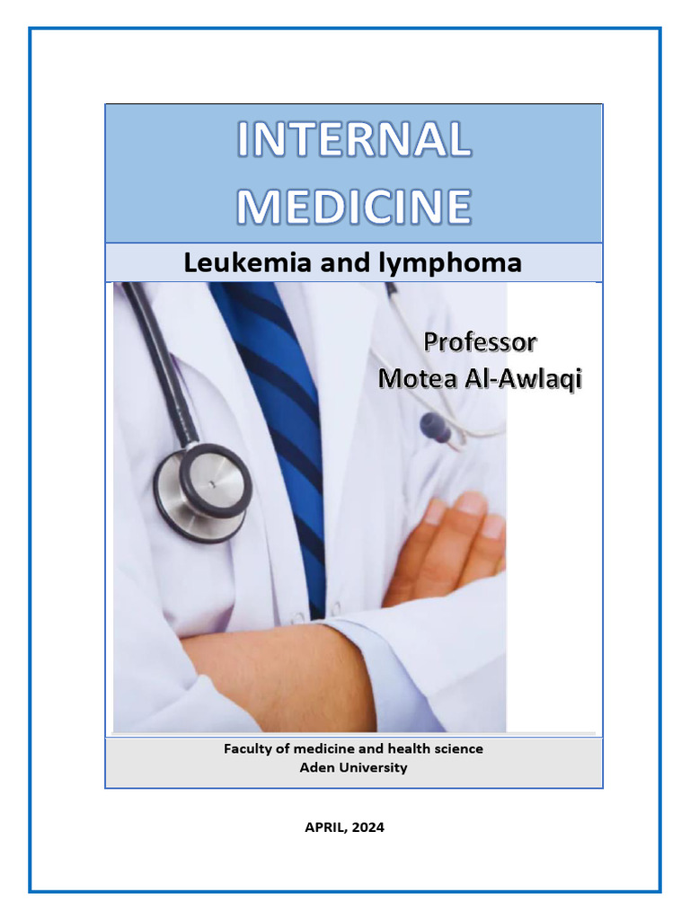 Professor ALAWLAQI Leukemia and Lymphom FINAL WORD PDF | PDF | Lymphoma | Leukemia