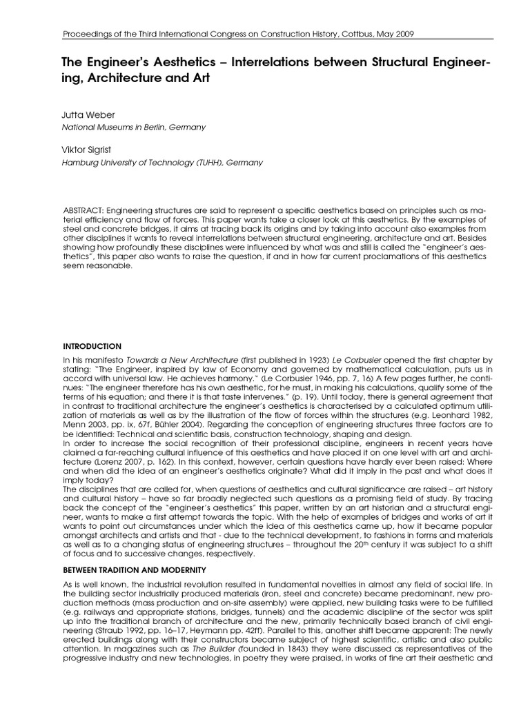 The Engineers Aesthetics Interrelations | PDF | Engineering | Aesthetics