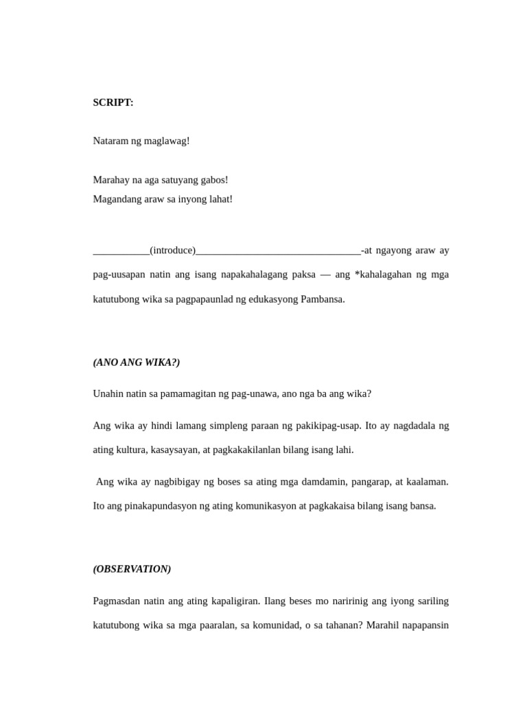 Vlog Making Script 2 | PDF