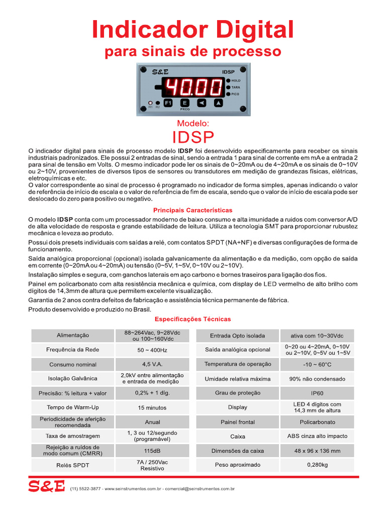 Indicador Processo IDSP | PDF