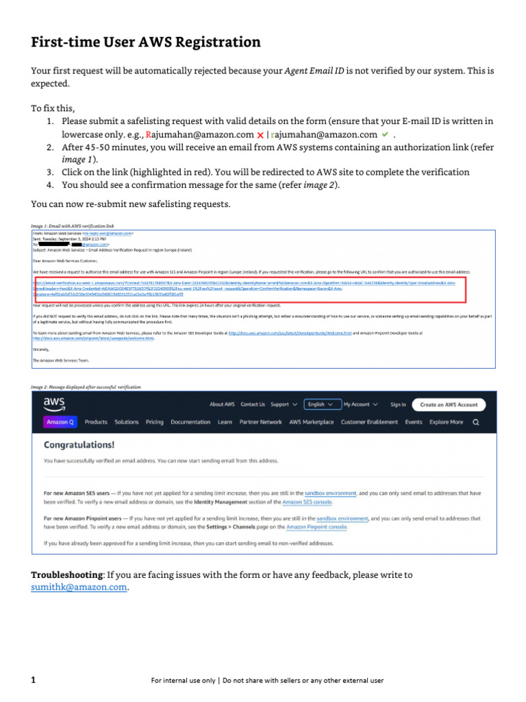 User Guide - New LS Safelisting Form - First-Time User | PDF