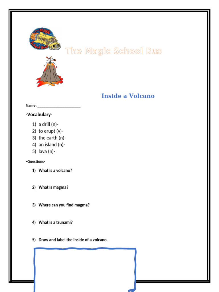 Magic School Bus: Volcano Exploration | PDF