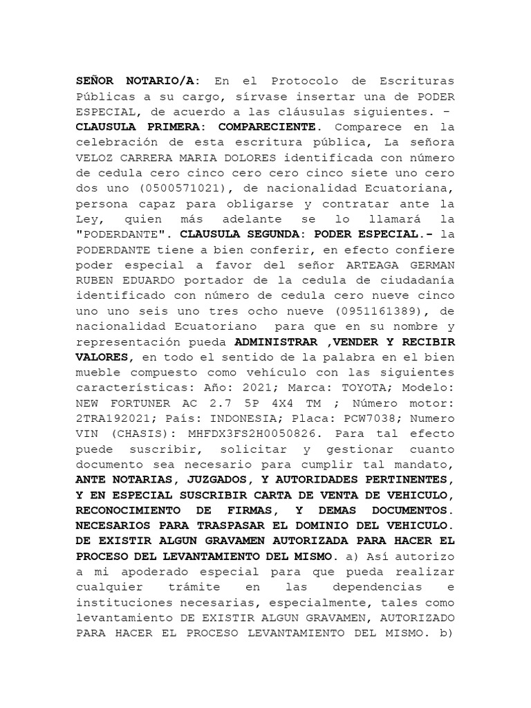 PODER ESPECIAL | PDF