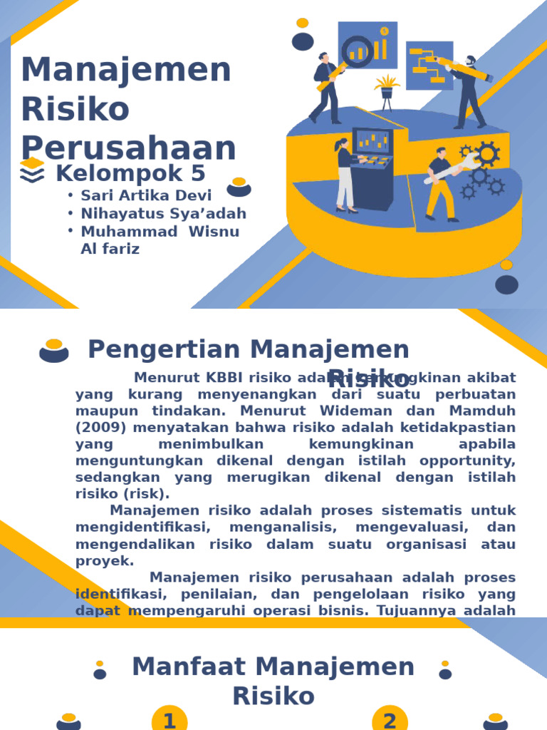 Manajemen Risiko Perusahaan dan Manfaatnya | PDF