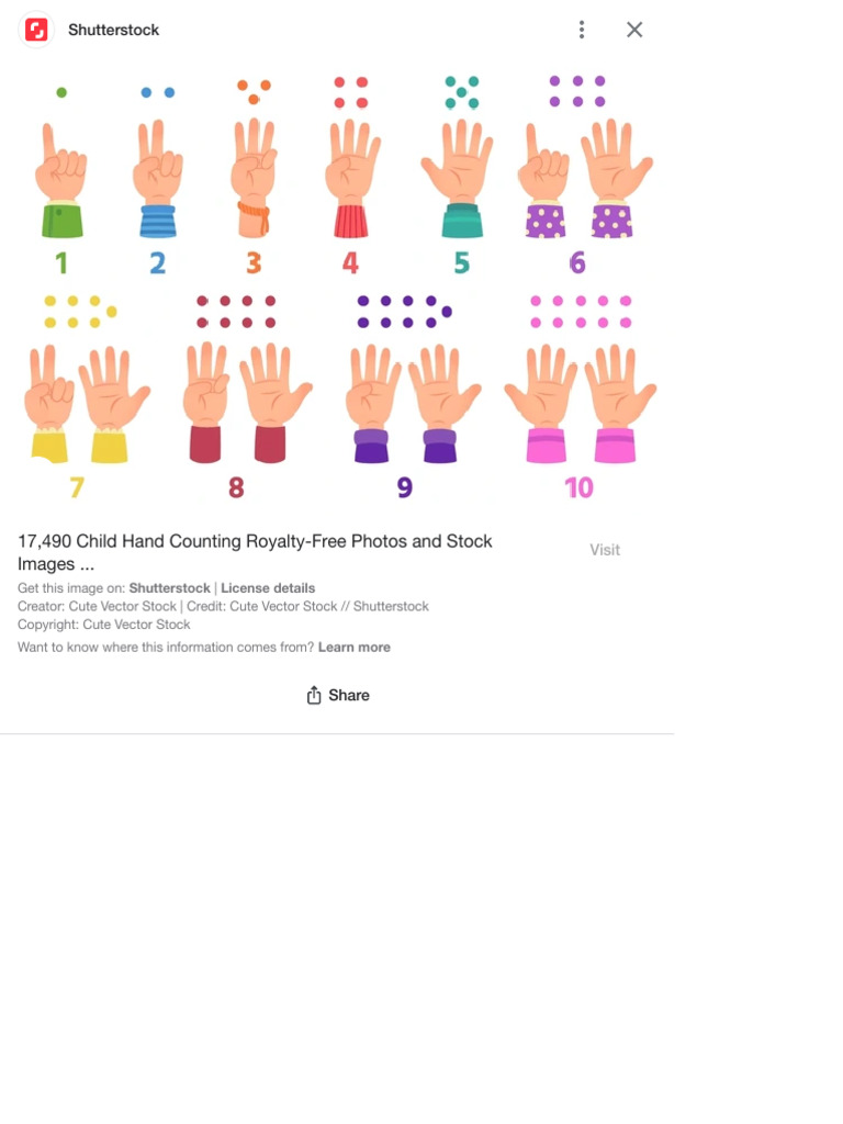 Finger Counting Worksheets for Kids | PDF