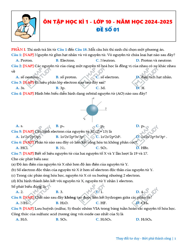 Bộ Đề Cki - Lớp 10 - Đề 1 | PDF