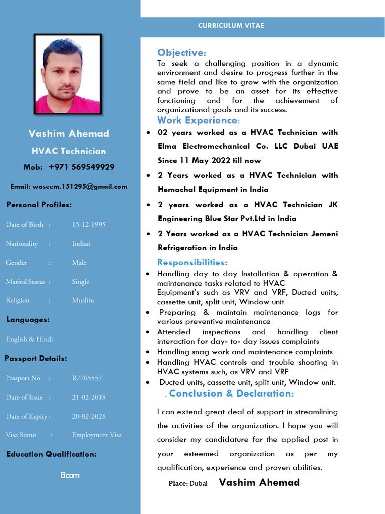 Vashim Ahemad Hvac Pdf Building Automation