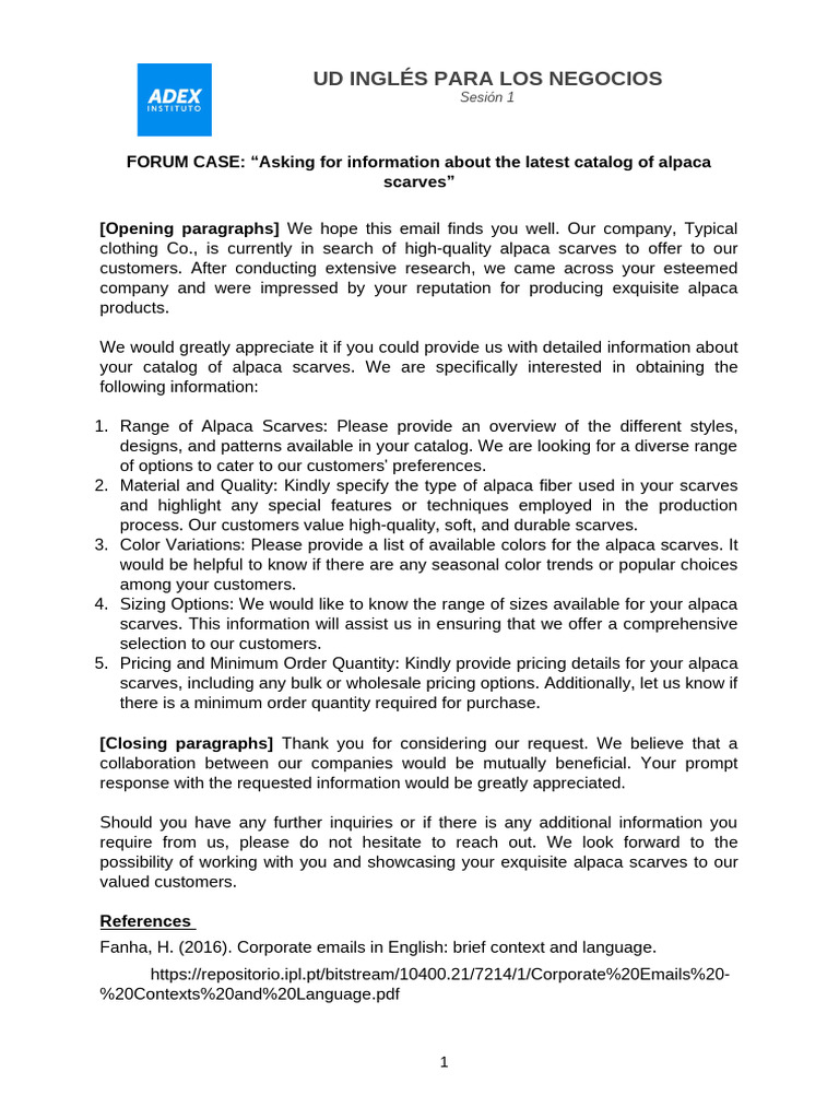 Session 1 - Forum Case 1 | PDF