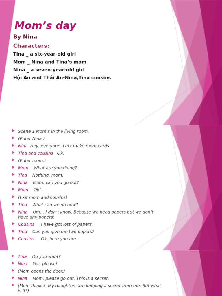 Mom’s Day (Nina's Script)-1 | PDF