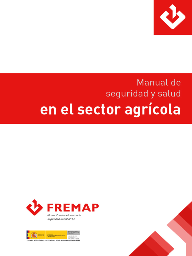 Manual de Seguridad y Salud en El Sector Agrícola | PDF | Tractor | Pesticida