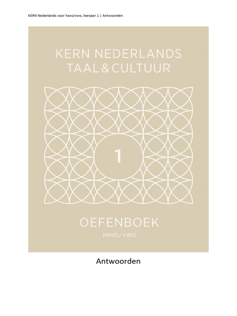 HV1 Antwoorden Compleet | PDF