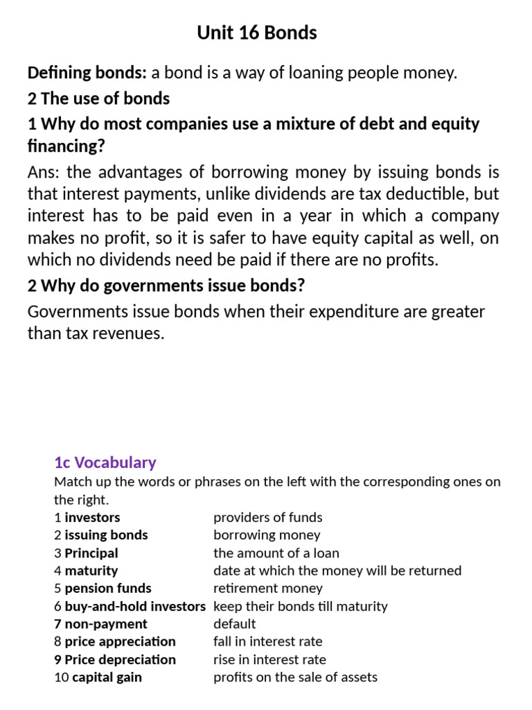 Unit-16-Bonds | PDF | Bonds (Finance) | Interest