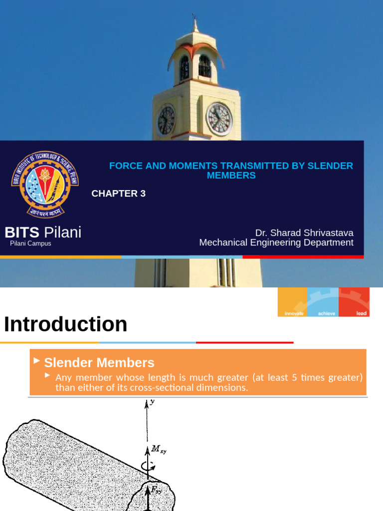 3 - Force and Moments Transmitted by Slender Members | PDF | Bending ...
