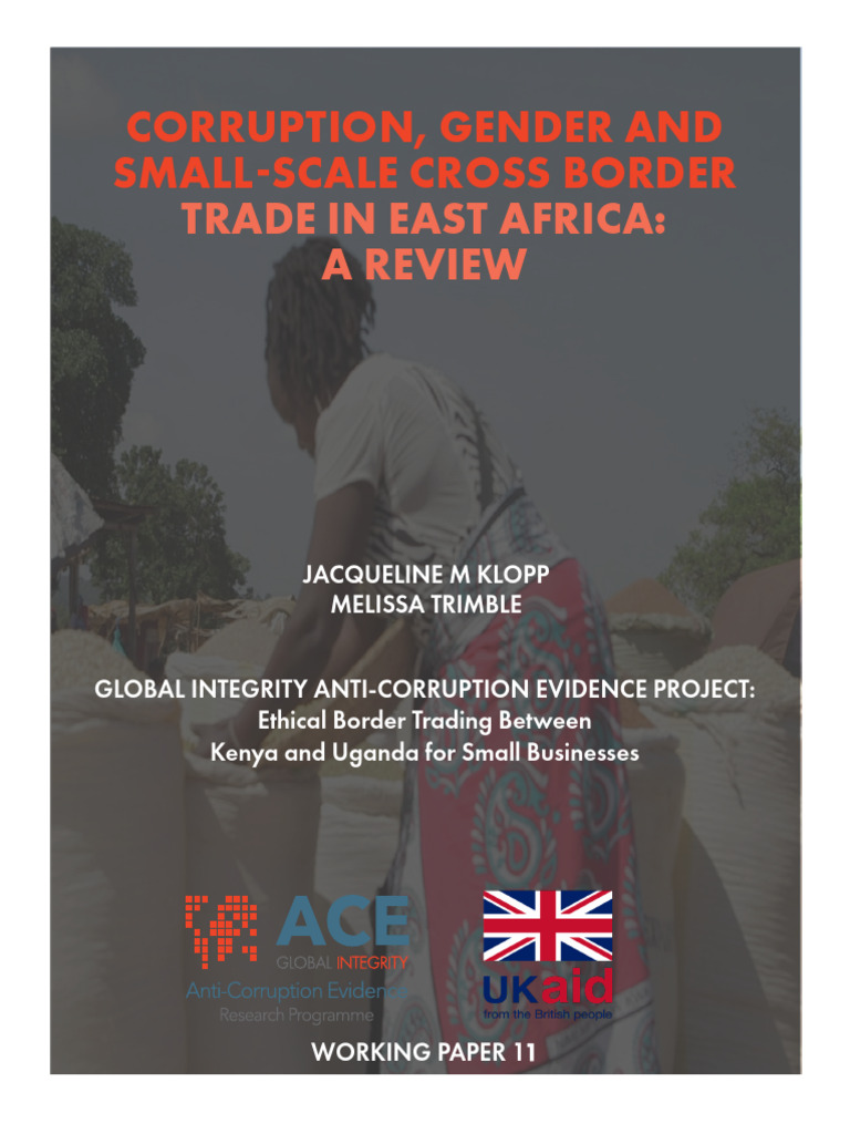 Corruption Gender and Small Scale Cross Border Trade 1 1 | PDF ...