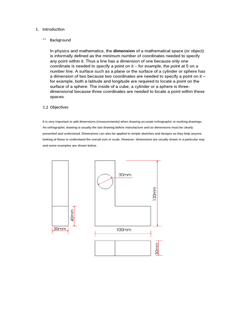 mini proj 1 | PDF | Angle | Dimension