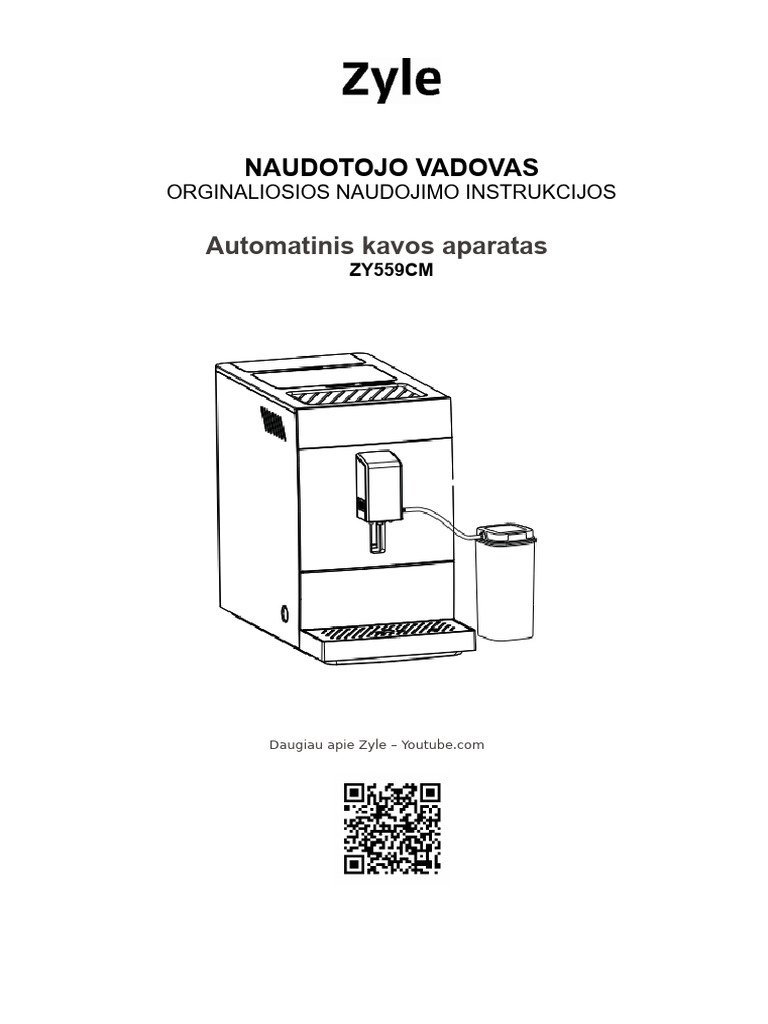 ZY559CM Kavos Aparatas Zyle. | PDF