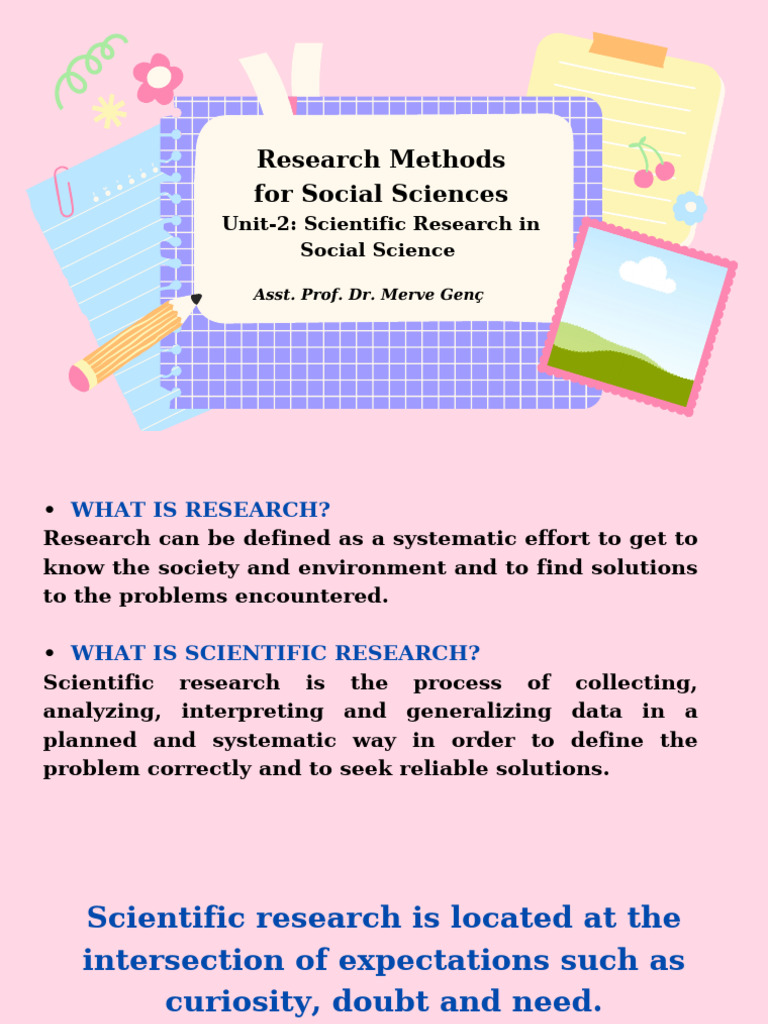 Research Methods For Social Sciences Unit-2 | PDF | Science | Scientific Method