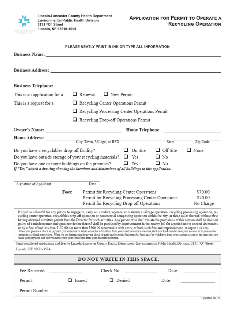 Business Name: Business Address: Business Telephone:: Application For ...