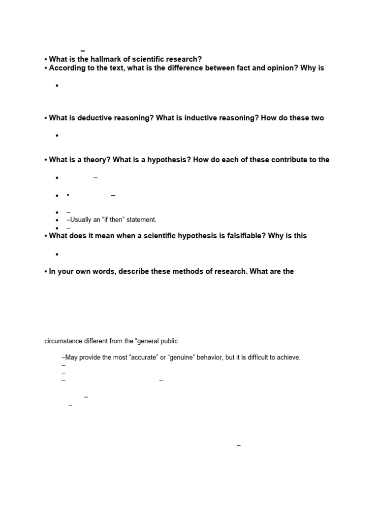 psych chapter 2 | PDF | Experiment | Hypothesis