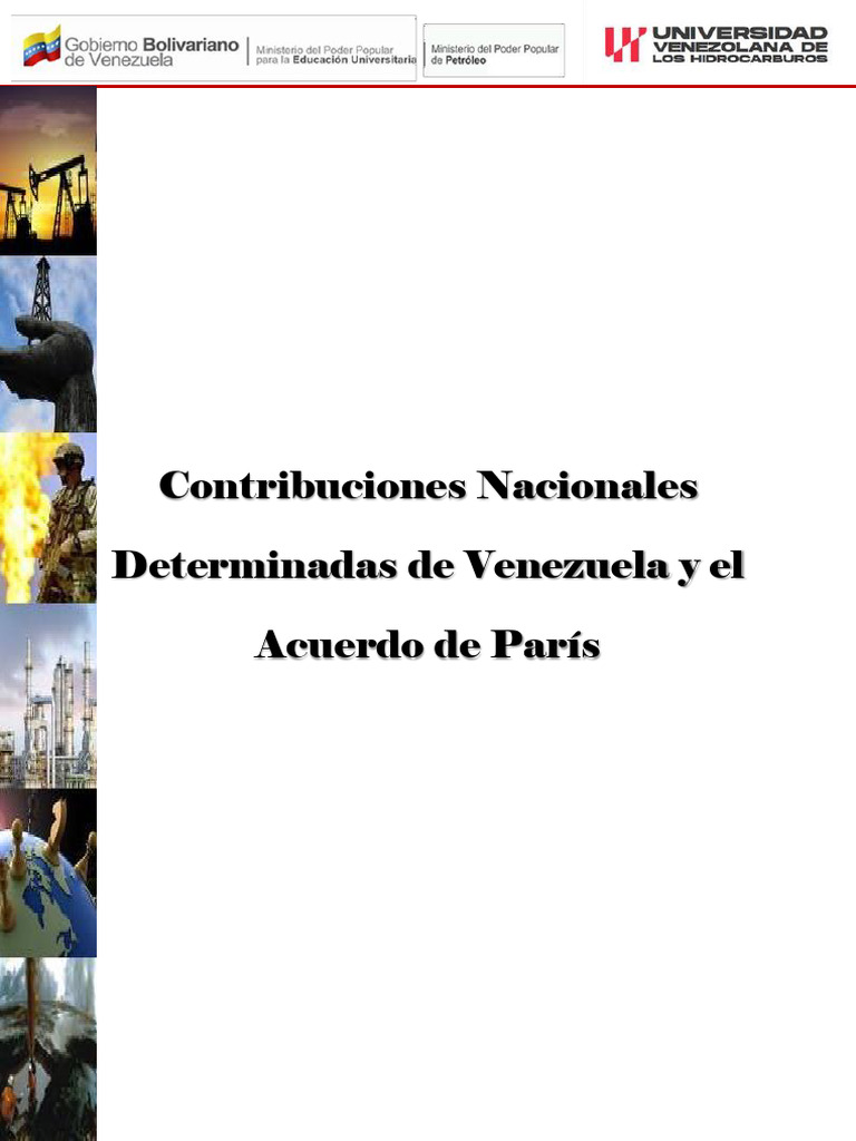 Asignacion NDC de Venezuela y El Acuerdo de París | PDF | Mitigación del cambio climático ...