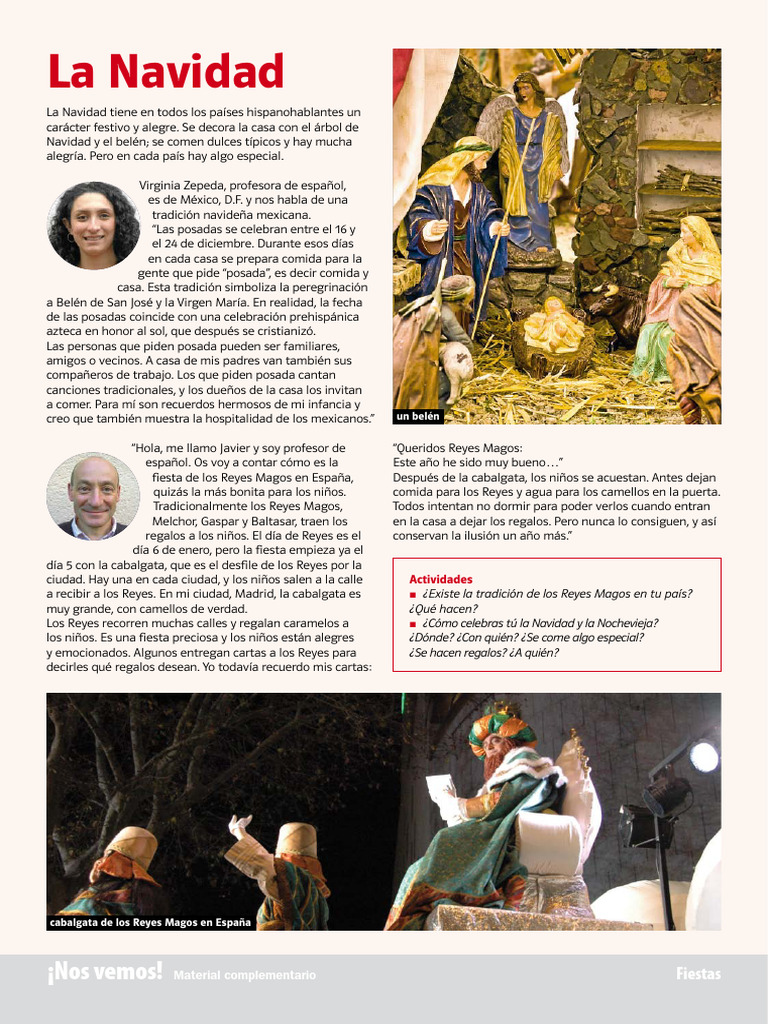 Tradiciones Navideñas en México y España | PDF | Navidad | Reyes Magos