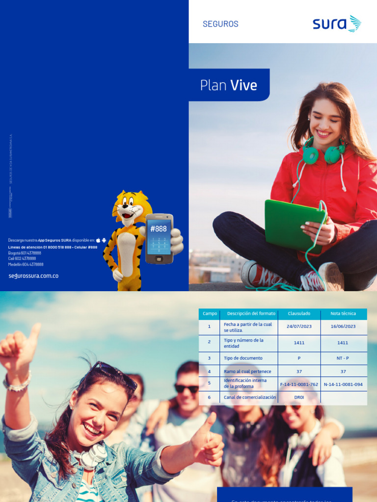 Clausulado - Plan - Vive F 14 11 0081 762 | PDF | Seguro | Contraseña
