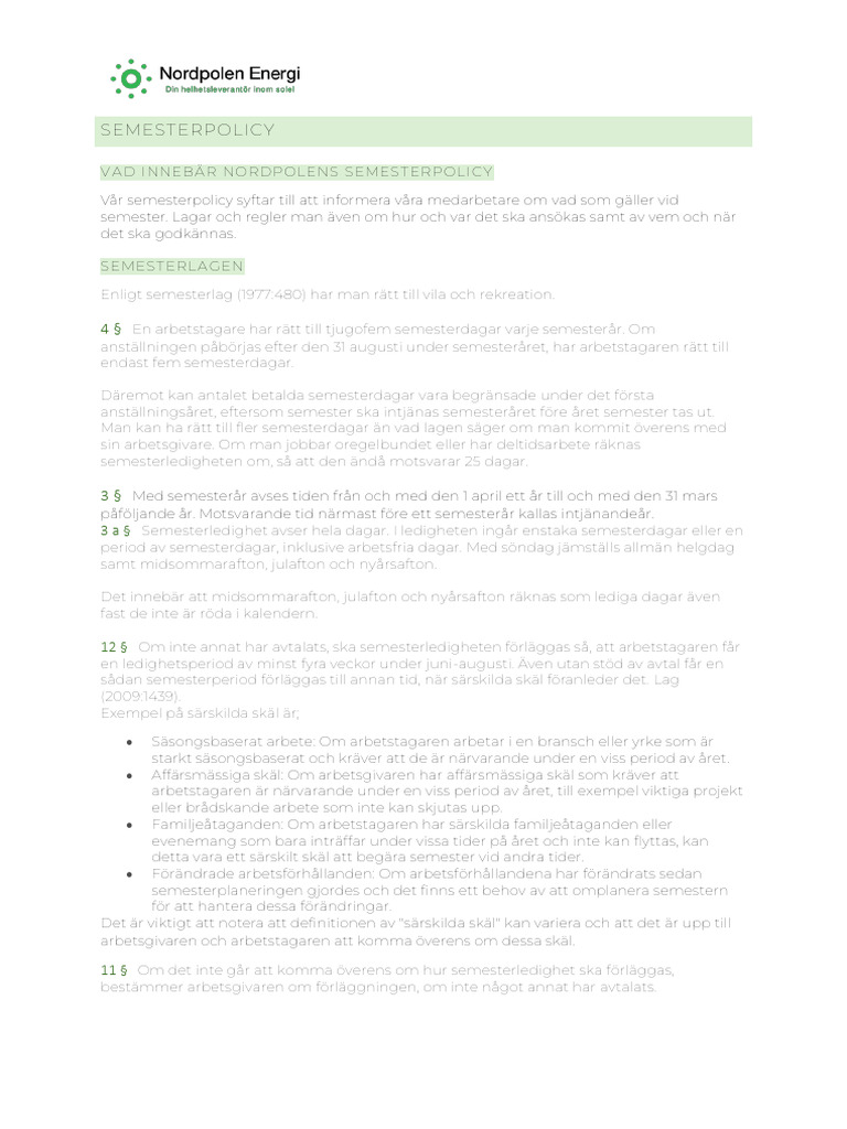 Semester Policy | PDF