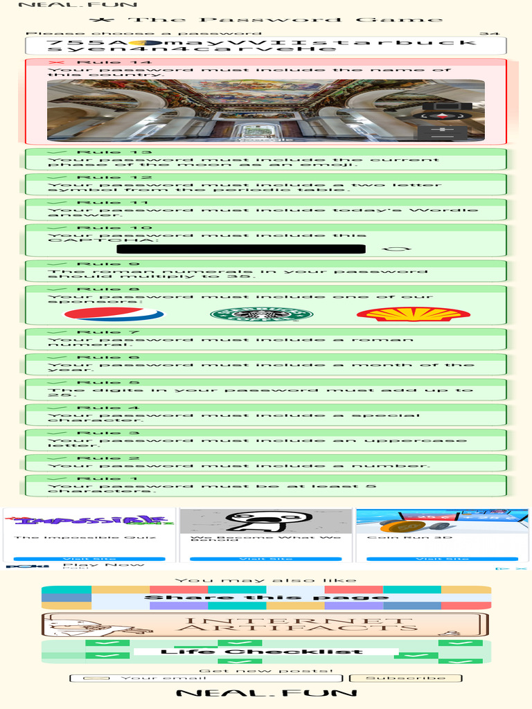 Complex Password Challenge | PDF
