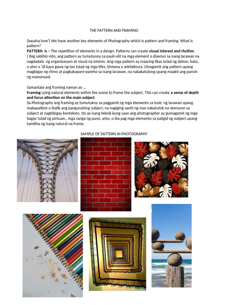 The Pattern and Framing | PDF