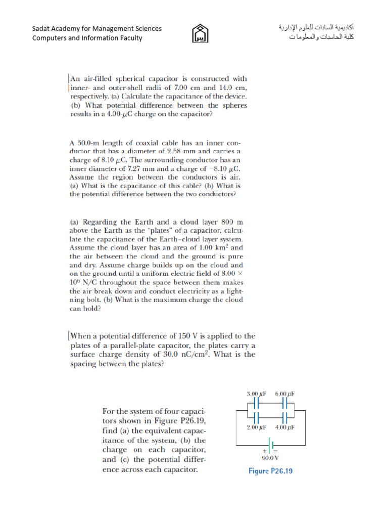 Sheet 01 - Ch26 | PDF