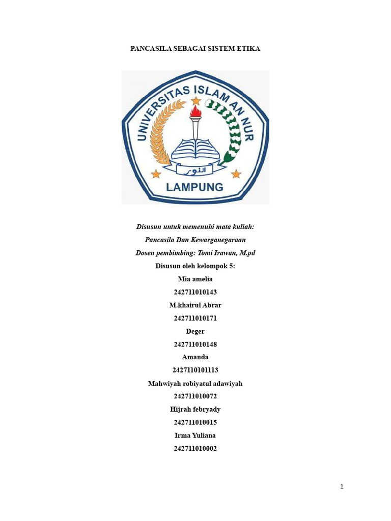 Makalah Pkn Mia | PDF