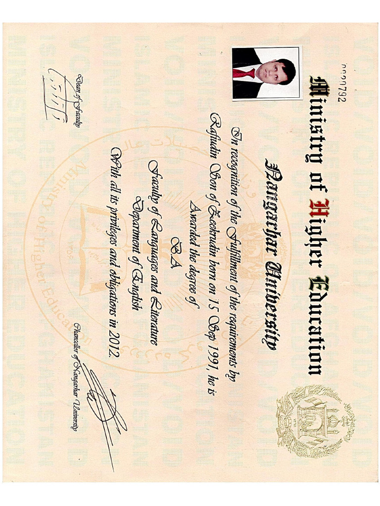 Bachelor Degree & Transcript | PDF