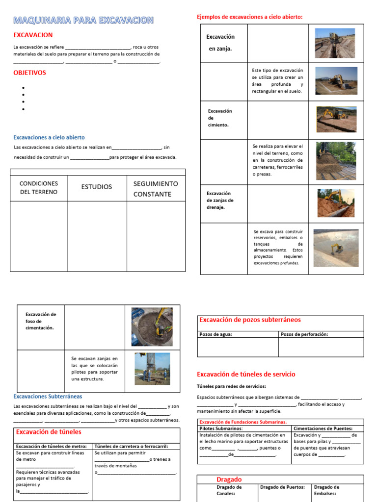 ACTIVIDAD EN CLASE MAQUINARIA 2 | PDF | Túnel | Fundación (Ingeniería)