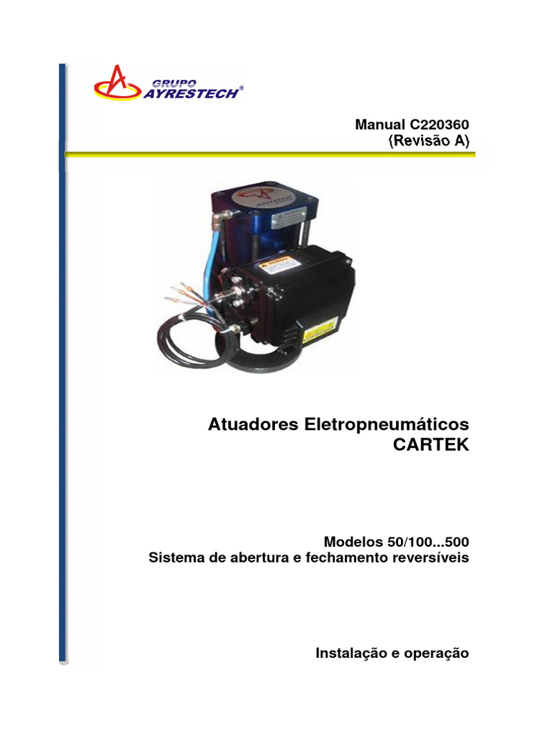 Atuadores Eletropneumáticos CARTEK | PDF | Válvula | Eletrônicos