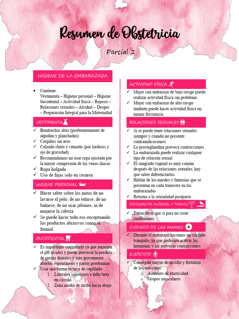 Resumen parcial obstetricia 1 | PDF | Pelvis | Parto