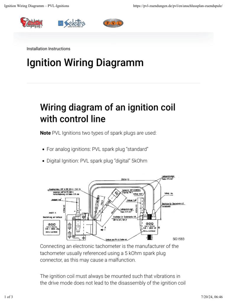 Ignition Wiring Diagramm – PVL-Ignitions | PDF | Electrical Connector ...