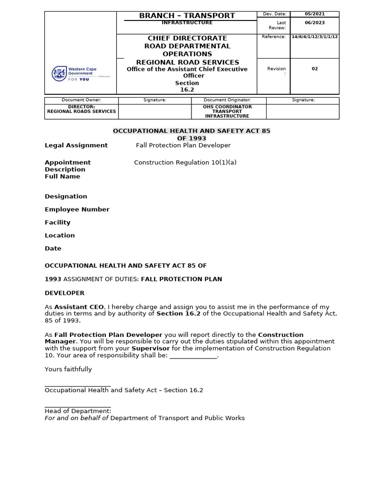Fall PP Dev-CR 10 (1) (A) | PDF | Occupational Safety And Health | Safety