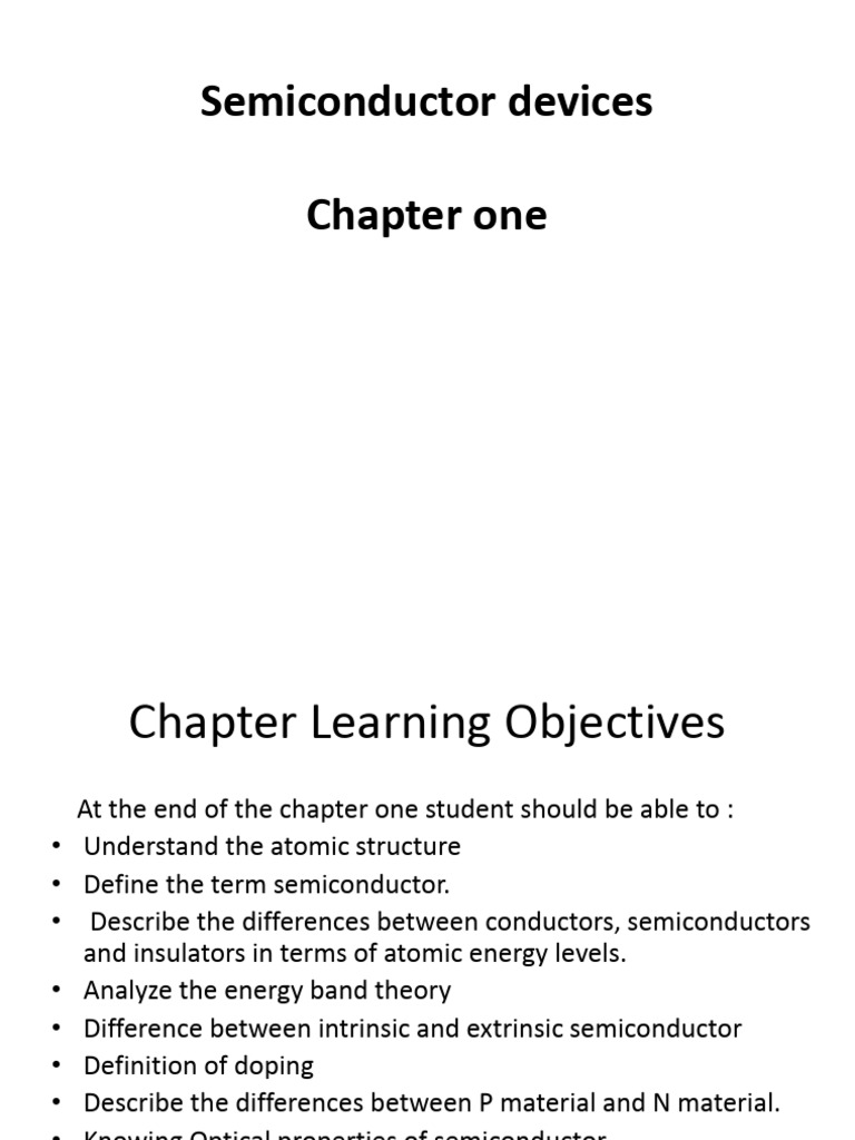 Lect.2 Semiconductor Devices | PDF | Semiconductors | Doping (Semiconductor)