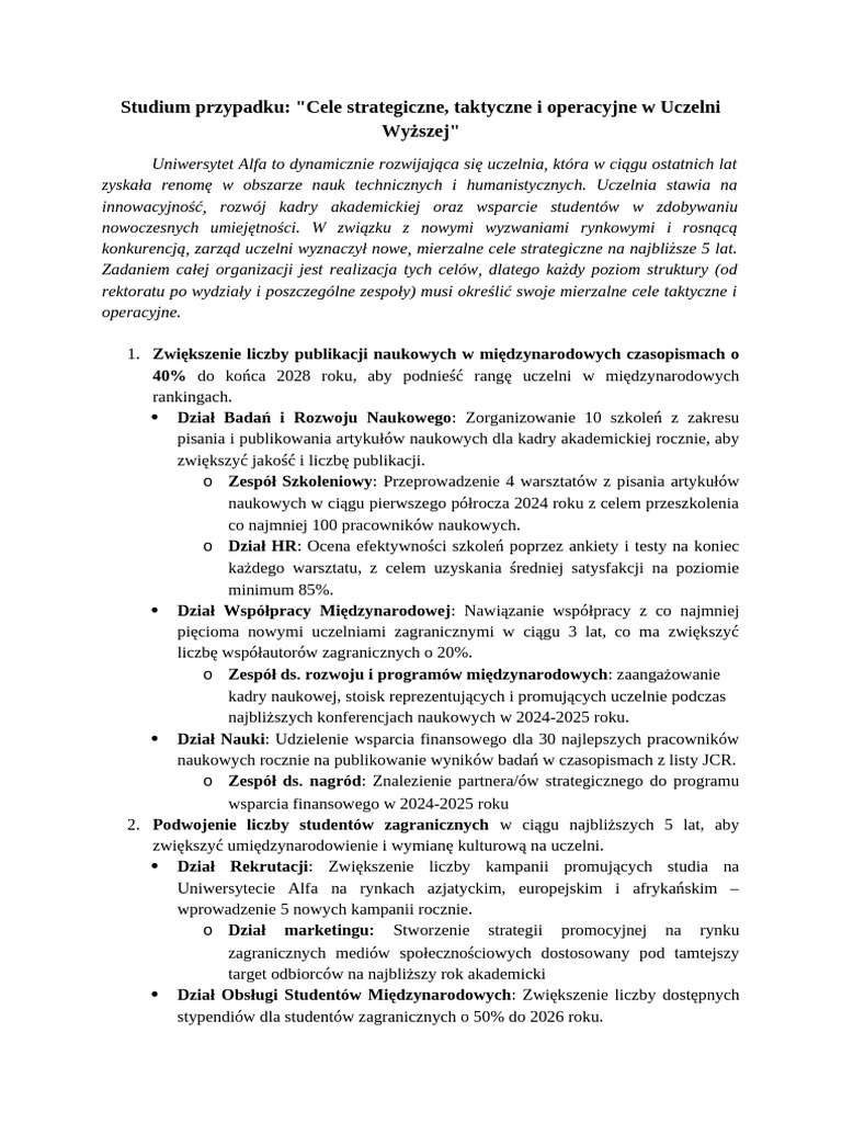 Studium Przypadku 2 | PDF