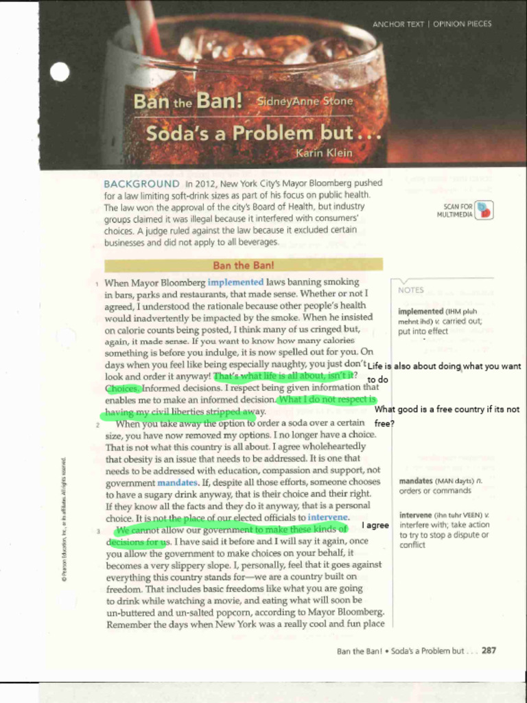 Ban The Ban! Soda's A Problem | PDF | Soft Drink