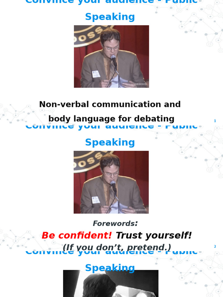 Convince Your Audience - Body Language 2021 EN | PDF | Body Language ...