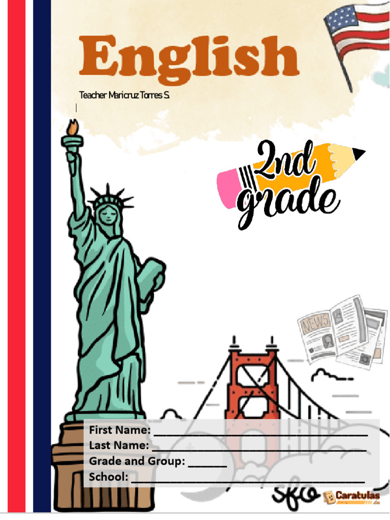 Cuadernillo de Inglés Segundo Grado 2024 | PDF