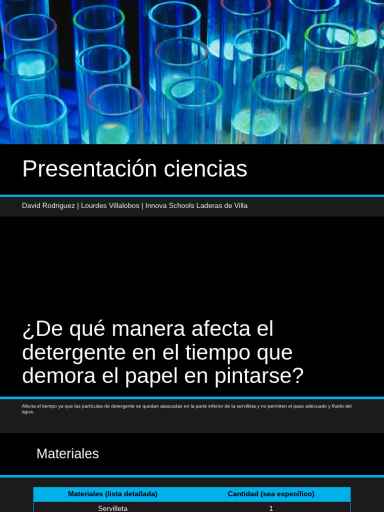 Presentación Ciencias | PDF | Agua | Experimentar