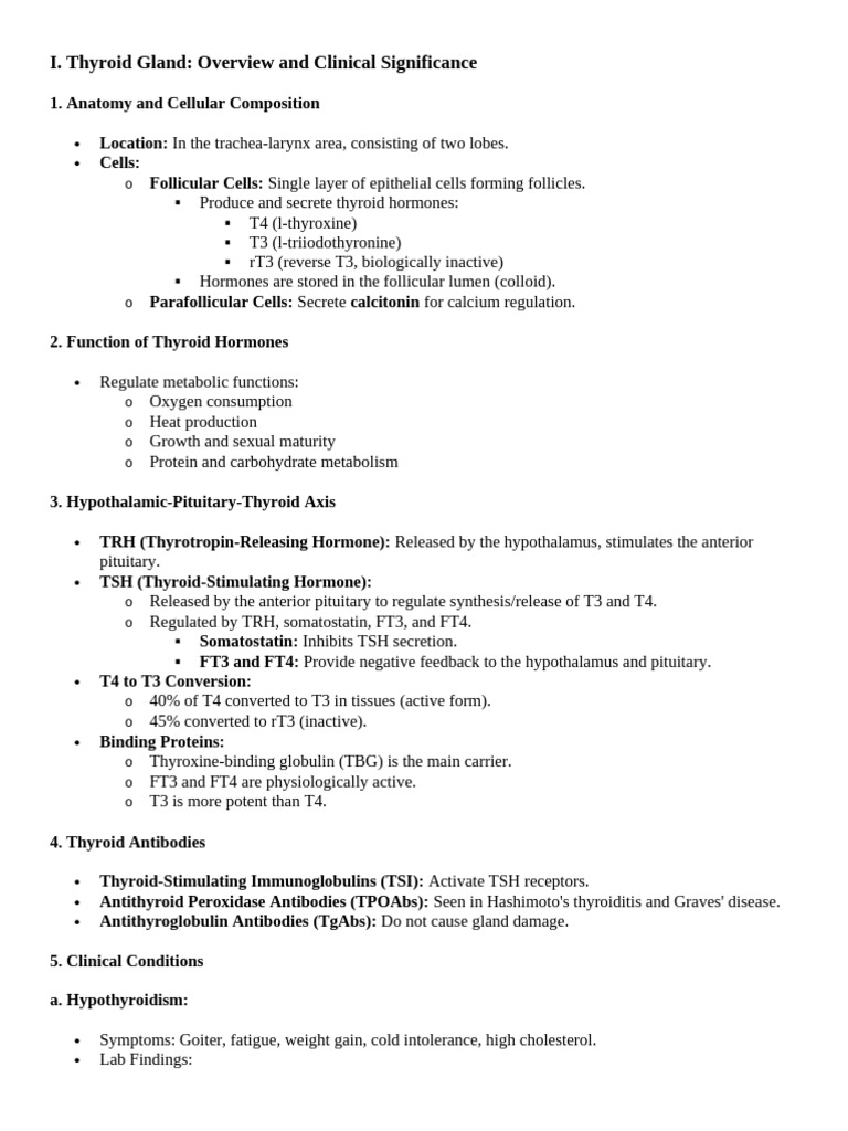 Thyroid Gland Pdf Thyroid Thyroid Stimulating Hormone