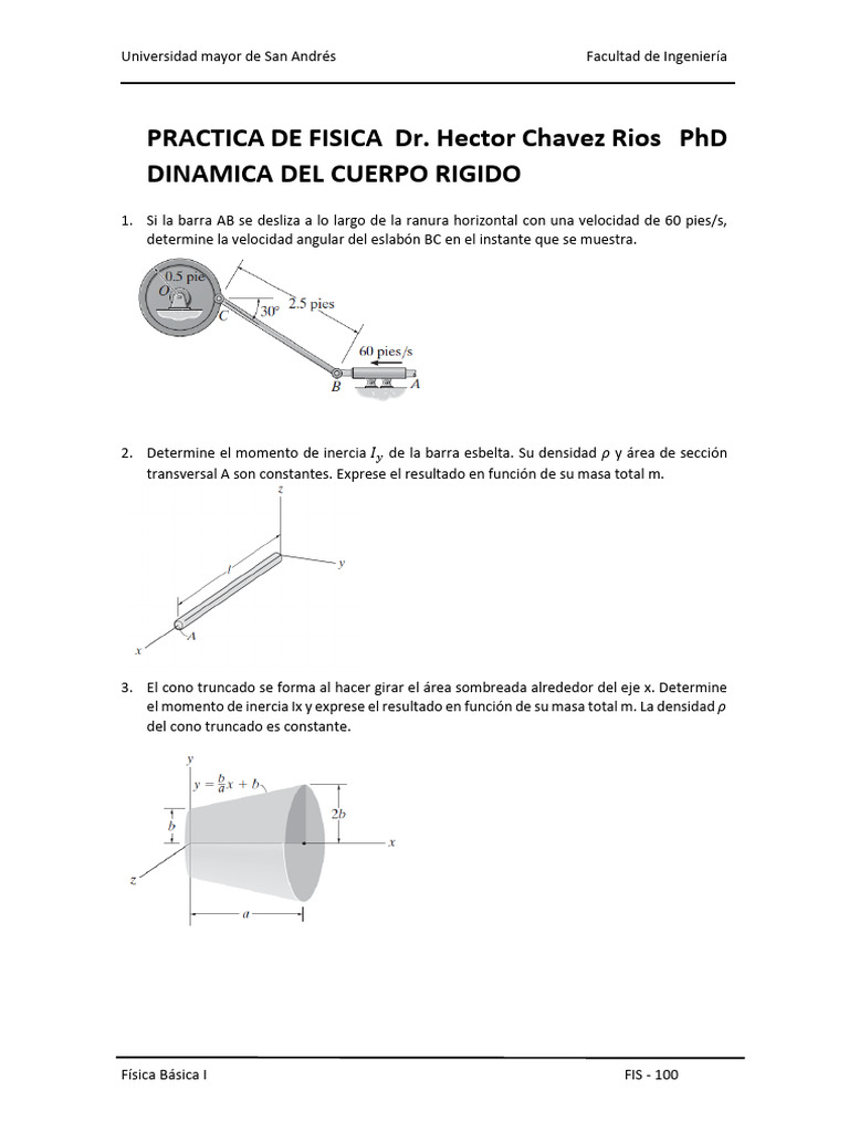 PRACTICA DE FISICA Dr-1 | PDF | Masa | Velocidad