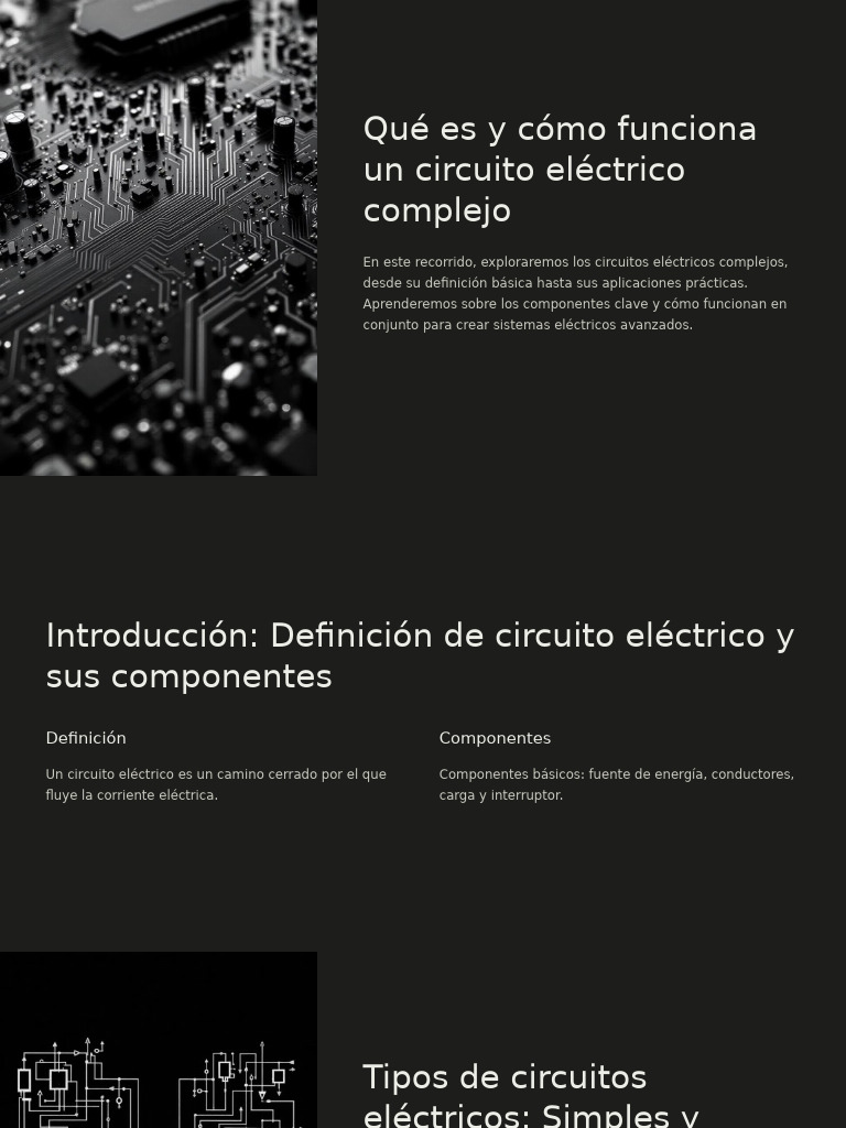Funcionamiento de circuitos eléctricos complejos | PDF