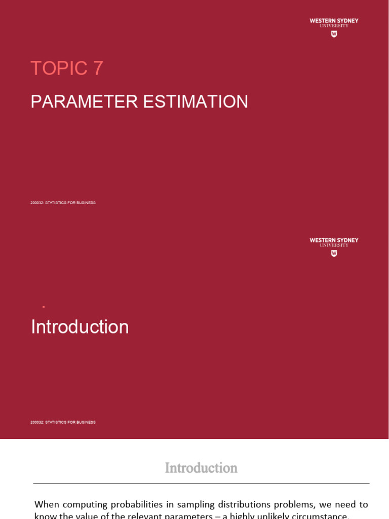 Module 06 - One Population Parameter Estimation - Topic 4A | PDF | Confidence Interval | Statistics