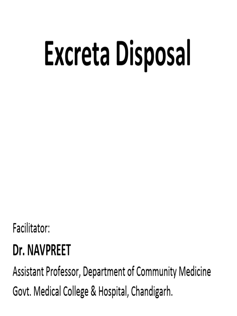 Excreta Disposal | PDF | Sanitary Sewer | Sanitation