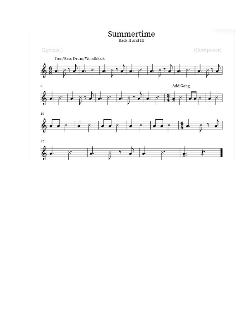 Summertime | PDF